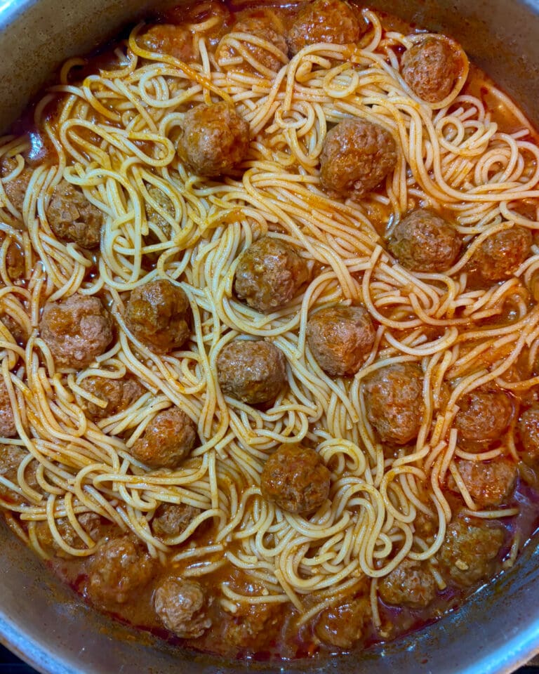Homemade Spaghetti and Meatballs - Eating With Zion